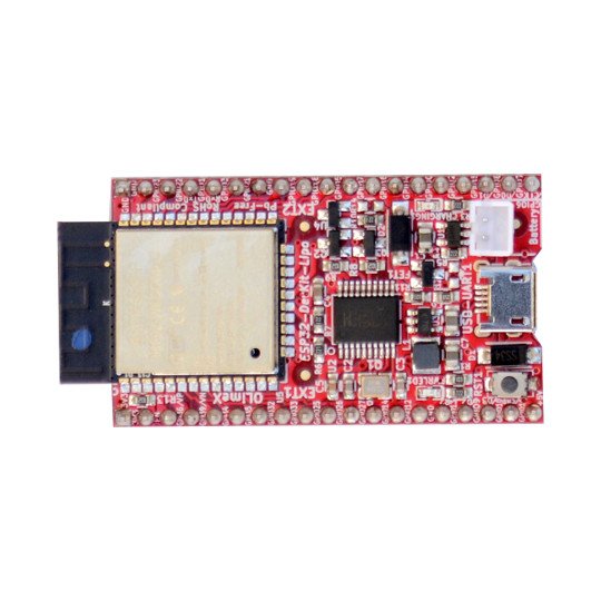Olimex ESP32 IoT WiFi BLE board with LiPo battery charger and connector ... Olimex ESP32 IoT WiFi BLE board with LiPo battery charger and connector ...