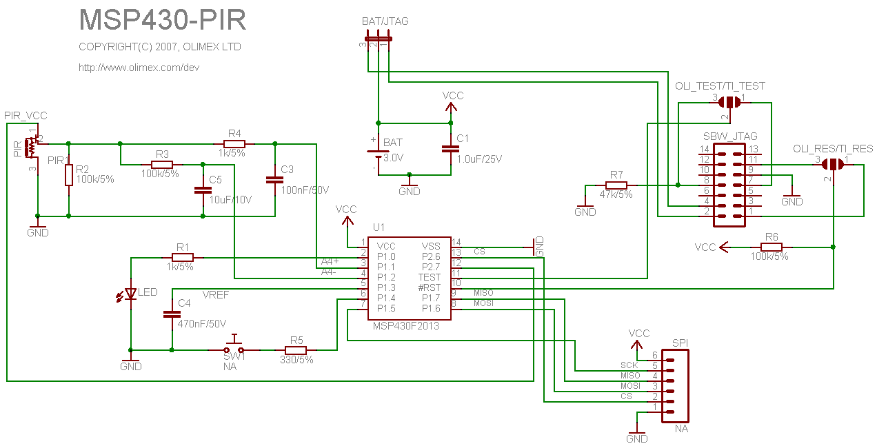 MSP430-PIR MSP430-PIR